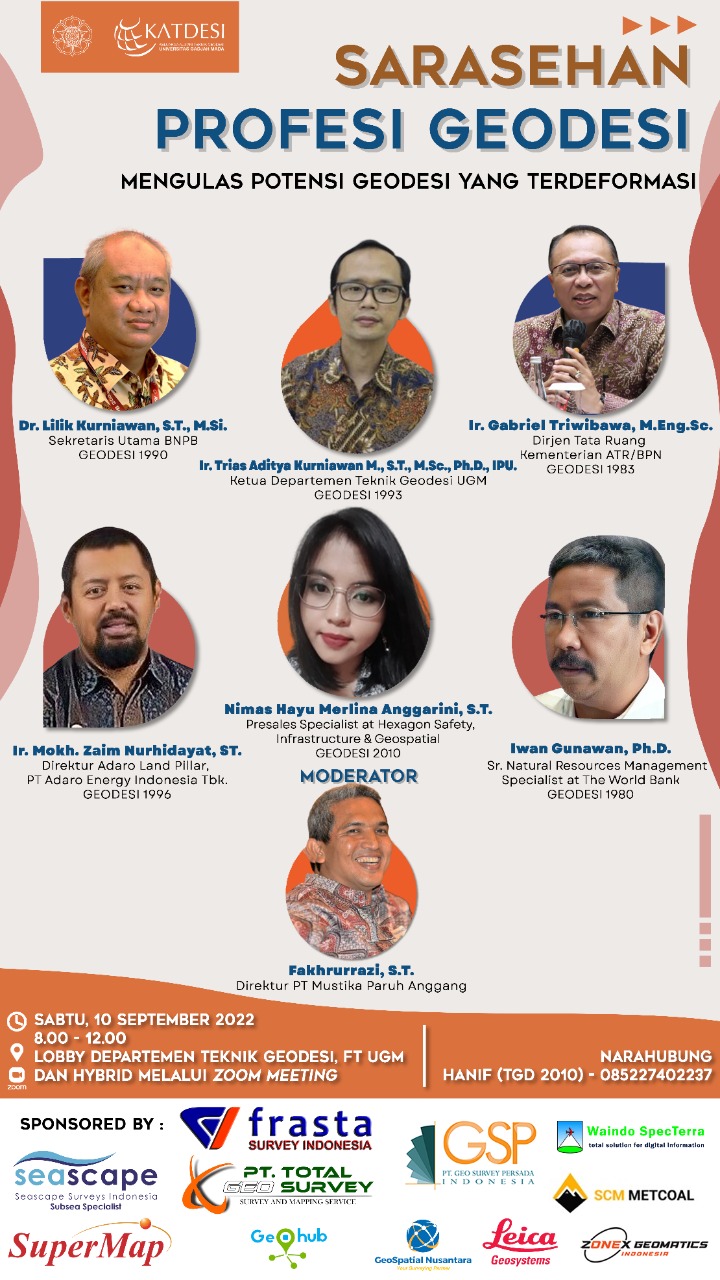 Sarasehan Profesi Geodesi “Mengulas Potensi Geodesi yang Terdeformasi ...